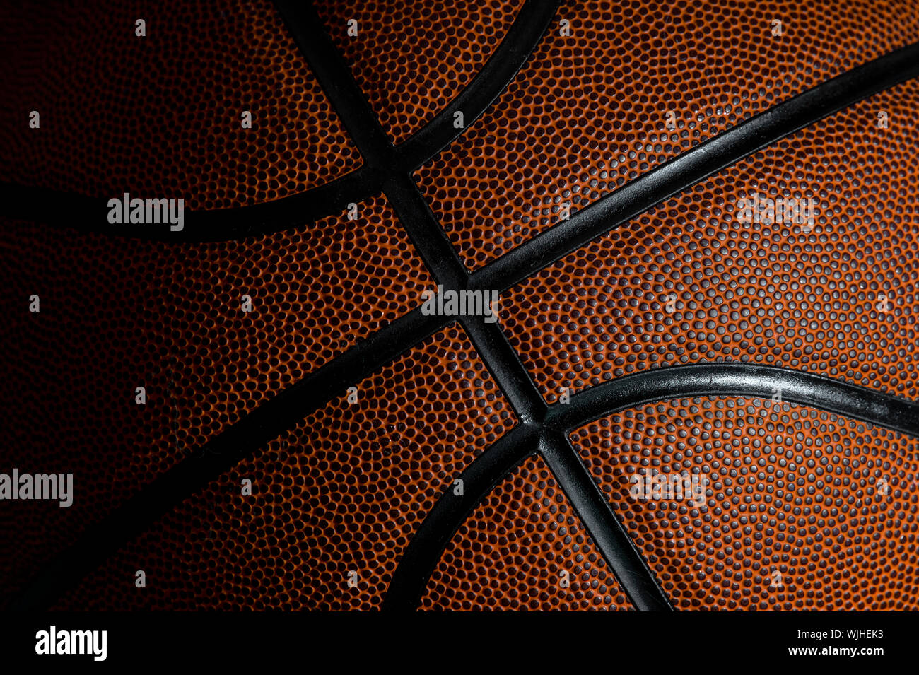 Closeup detail of basketball ball texture background Stock Photo - Alamy