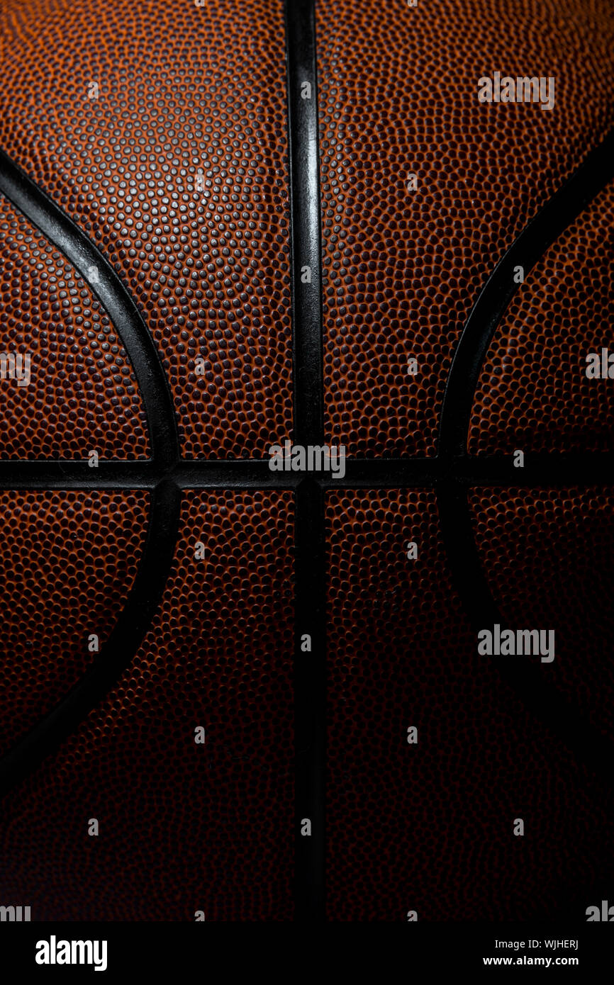 Closeup detail of basketball ball texture background Stock Photo - Alamy