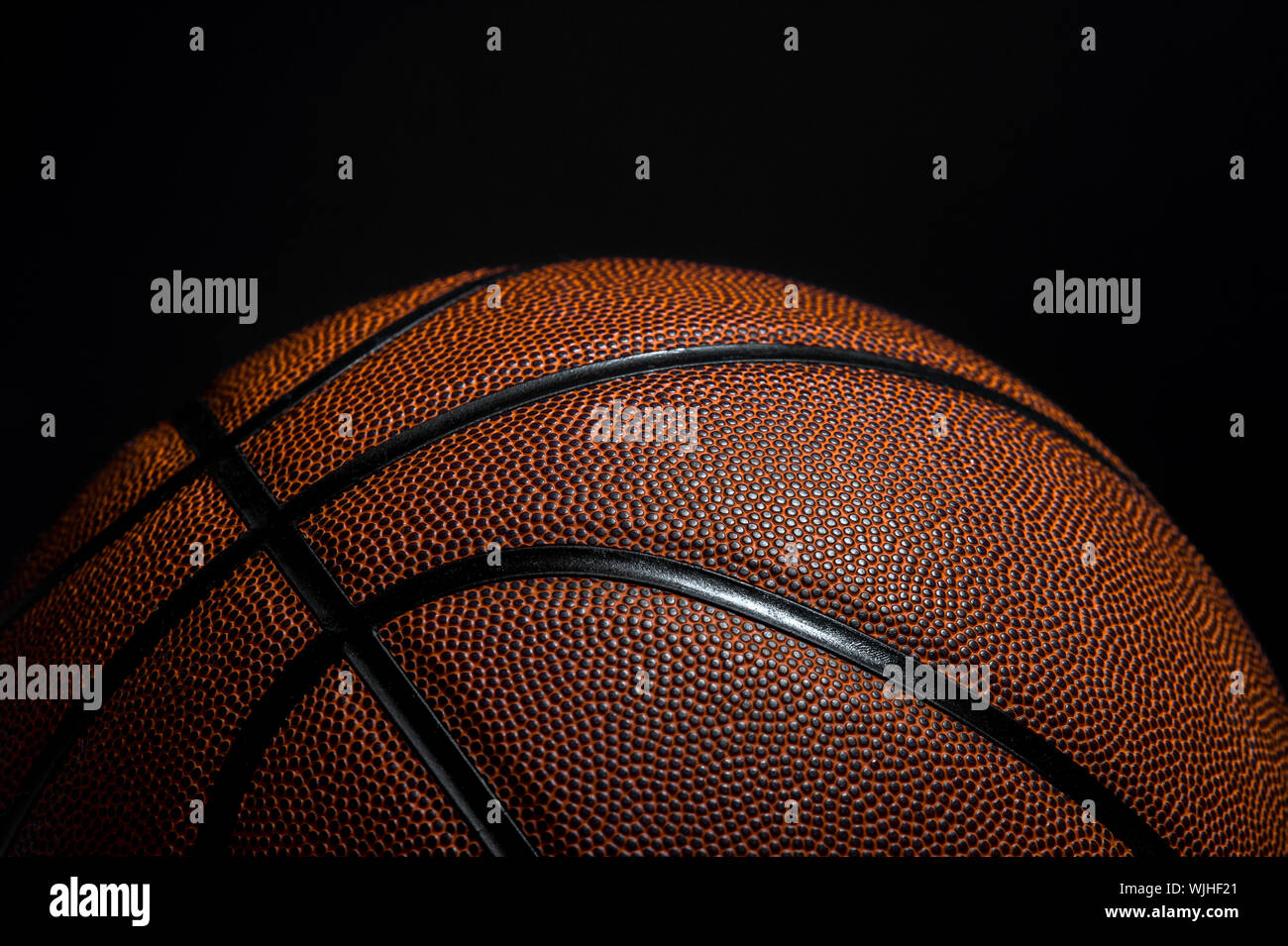 Closeup detail of basketball ball texture background Stock Photo - Alamy