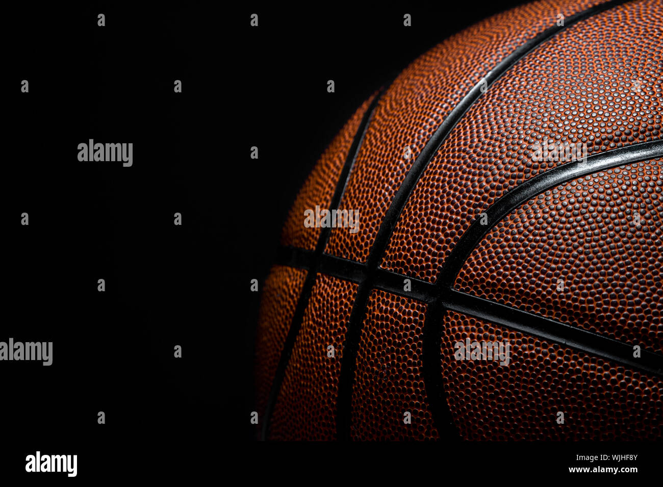 Closeup detail of basketball ball texture background Stock Photo - Alamy