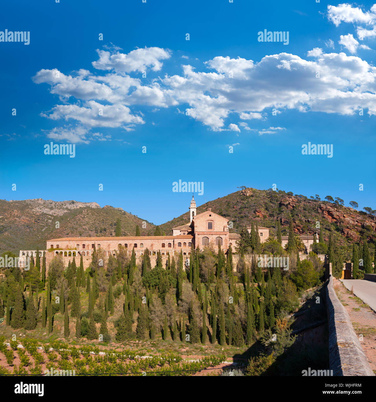 Portaceli Porta Coeli monastery in Valencia at Calderona Spain Stock ...