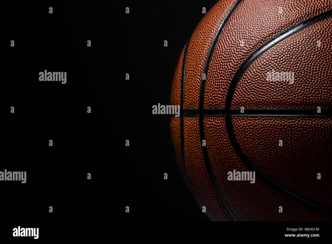 Closeup detail of basketball ball texture background Stock Photo - Alamy