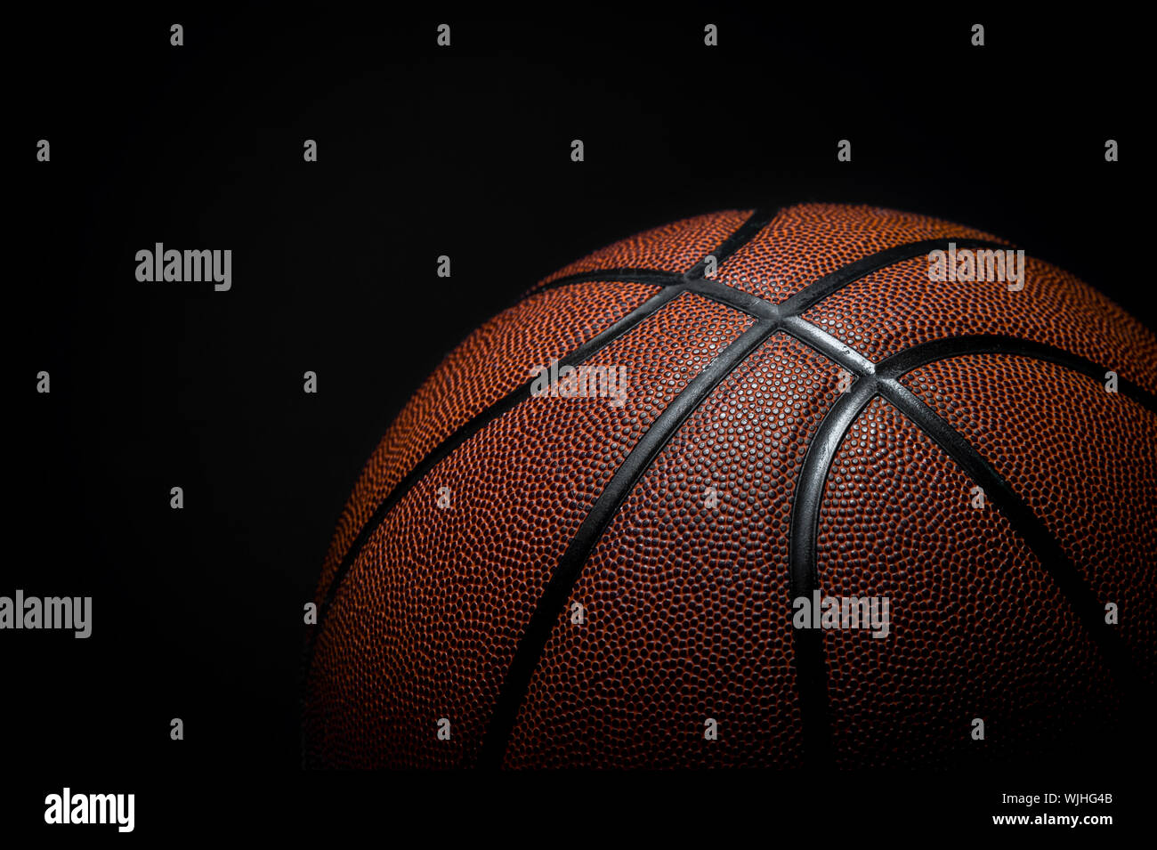 Closeup detail of basketball ball texture background Stock Photo - Alamy