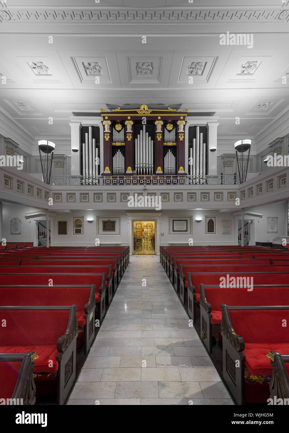 Pipe organ in the rear of St. Paul's Episcopal Church on Grace Street ...
