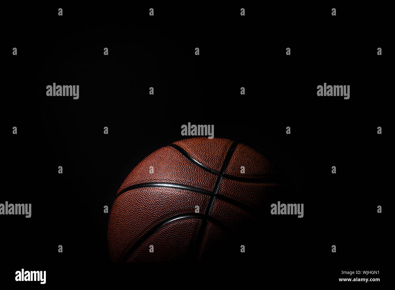 Closeup detail of basketball ball texture background Stock Photo - Alamy