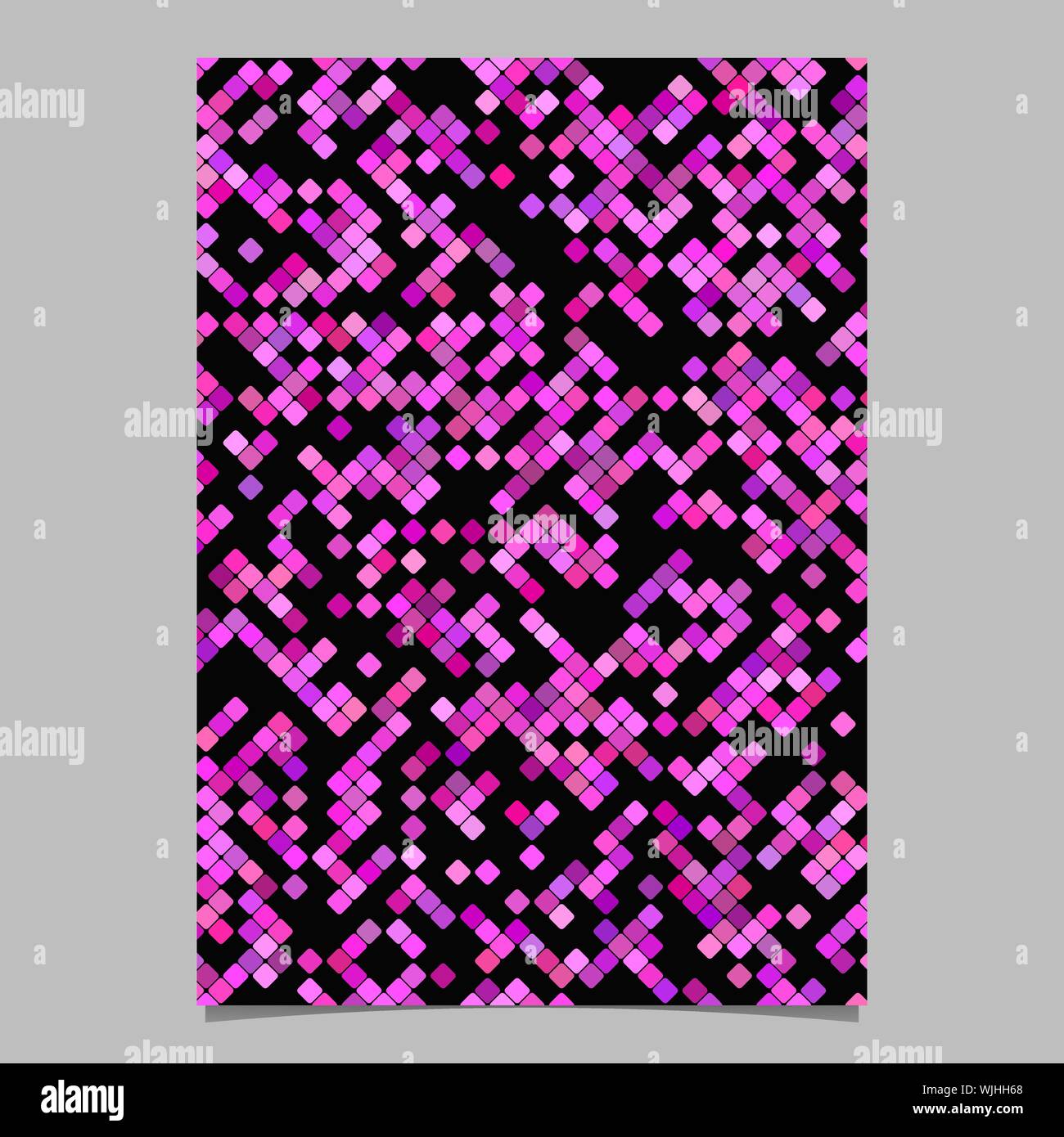 Pink Abstract Digital Diagonal Square Mosaic Pattern Flyer Template Stock Vector Image And Art Alamy