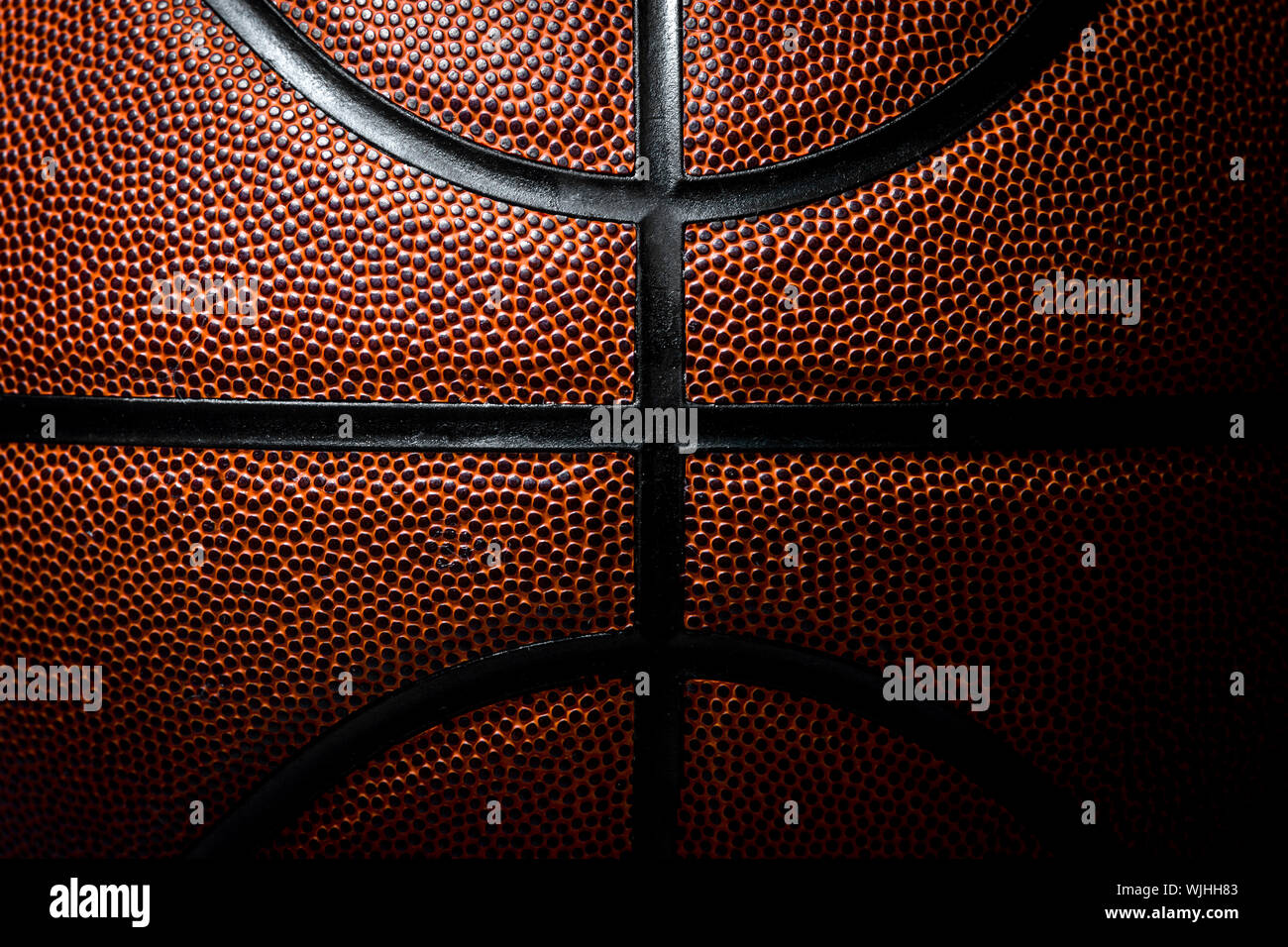 Closeup detail of basketball ball texture background Stock Photo - Alamy