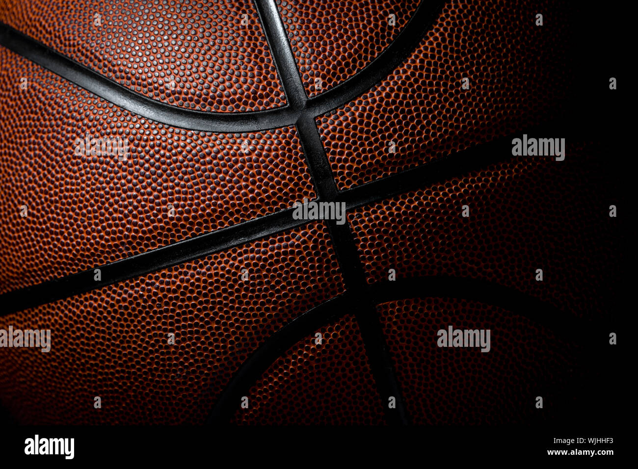 Closeup detail of basketball ball texture background Stock Photo - Alamy