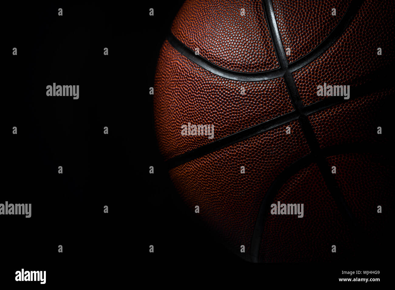Closeup detail of basketball ball texture background Stock Photo - Alamy