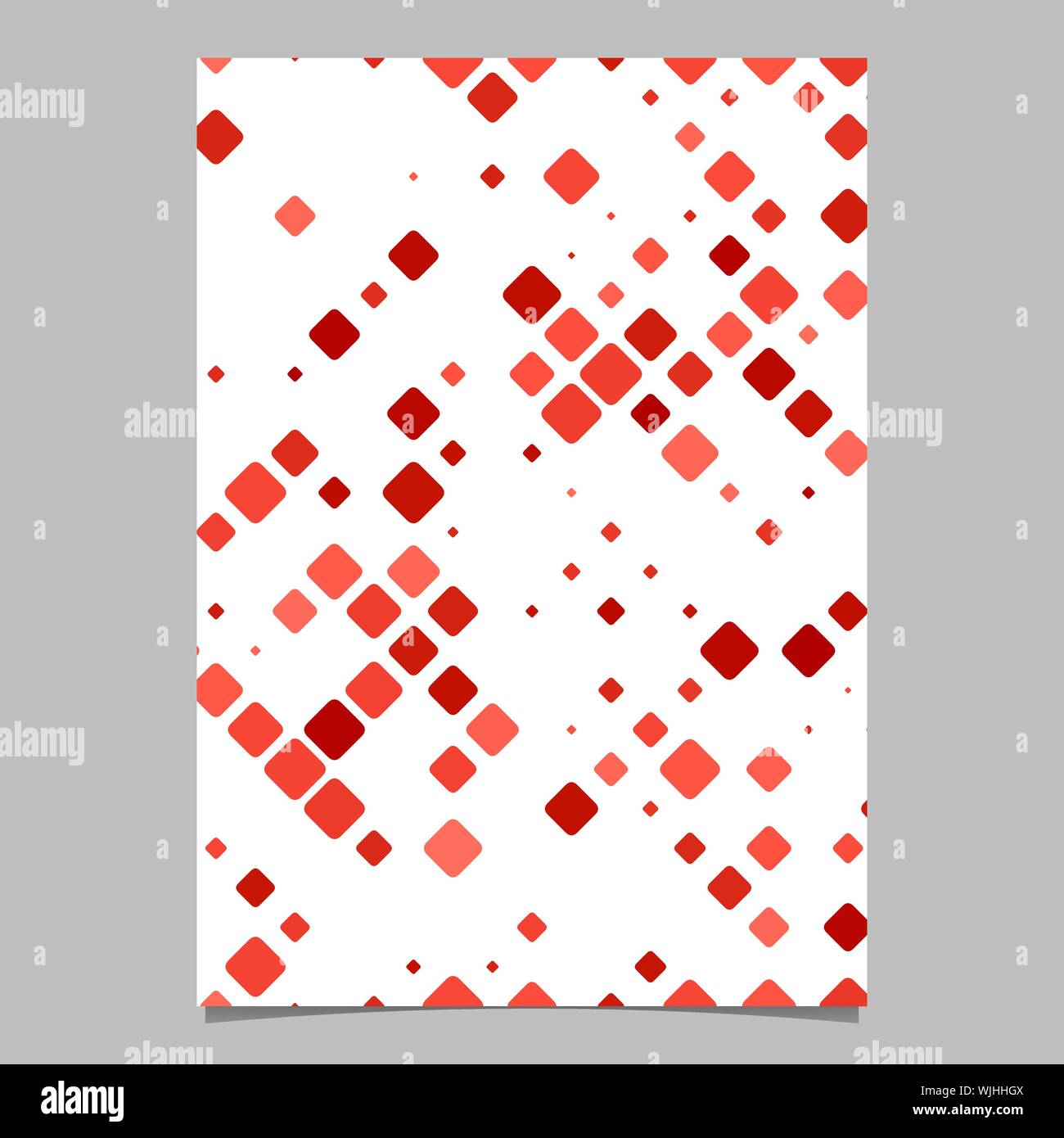 Red abstract geometric rounded square mosaic pattern flyer background Stock Vector Image & Art ...