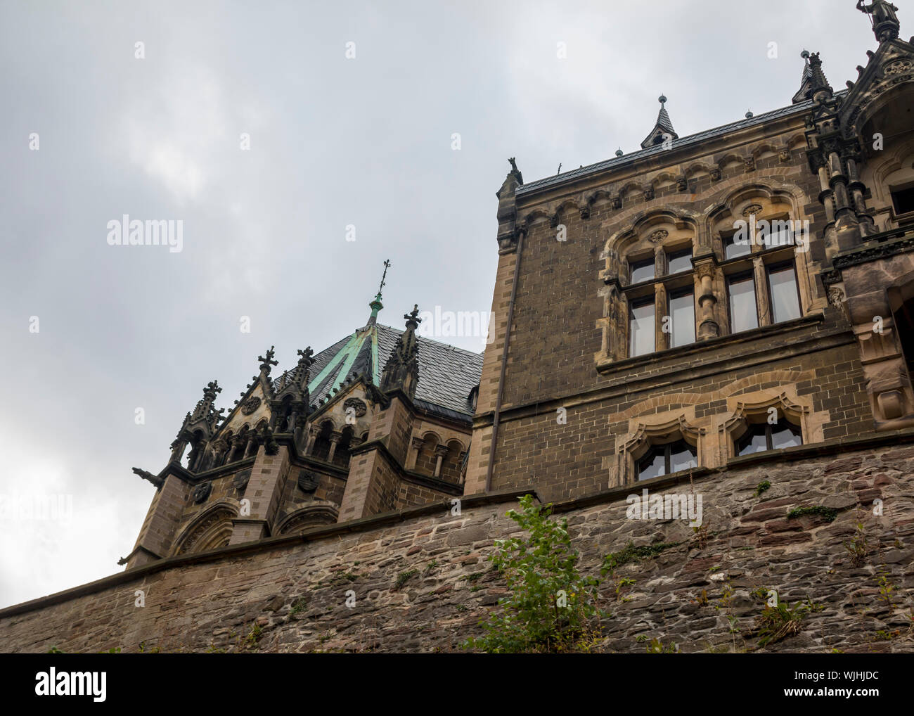 Construction of schloss neuschwanstein castle hi-res stock photography ...