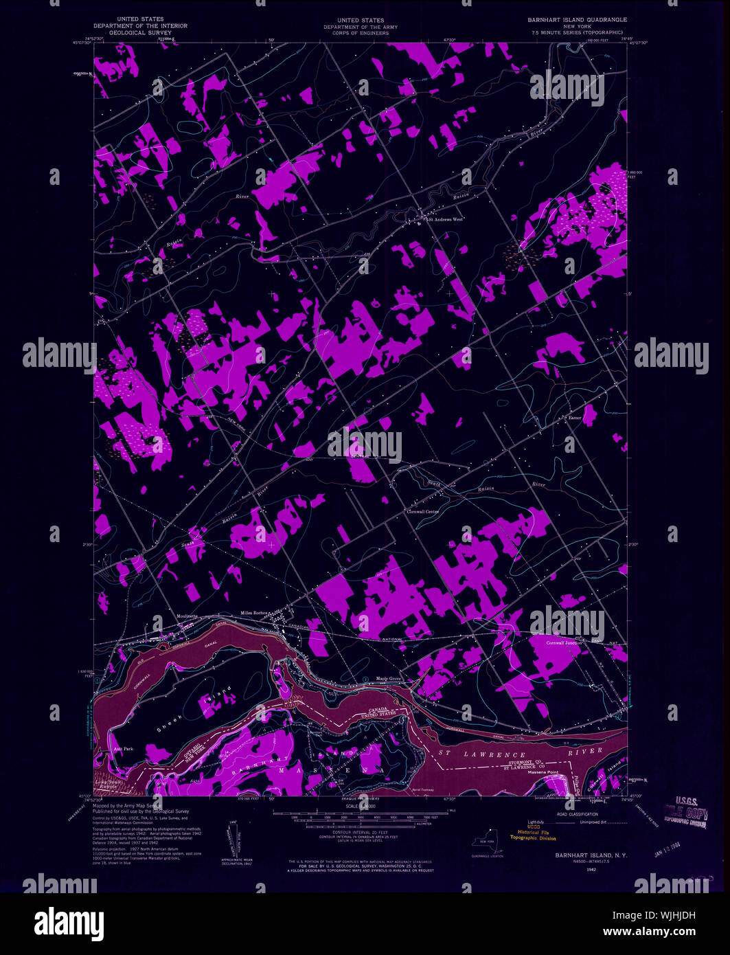 Map of barnhart hi-res stock photography and images - Alamy