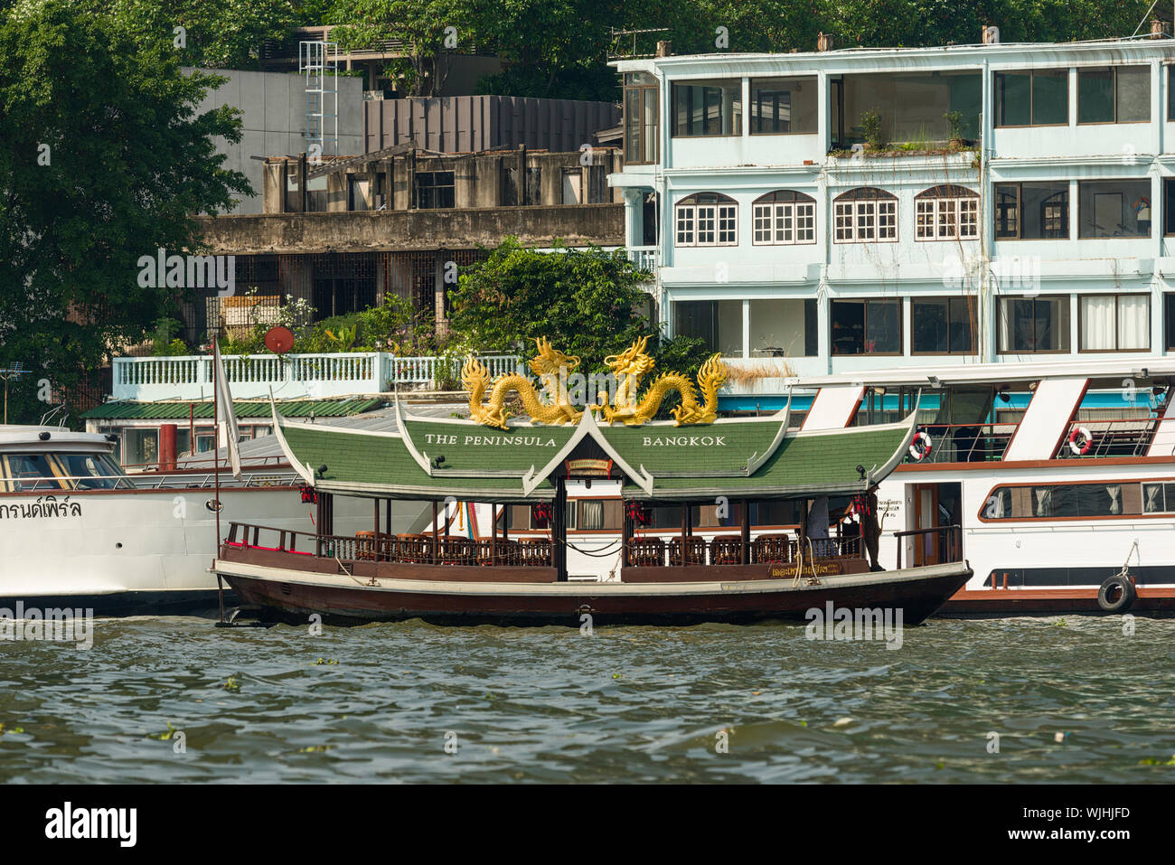 ferry from the luxury hotels on the Chao Phraya River Bangkok, Thailand ...