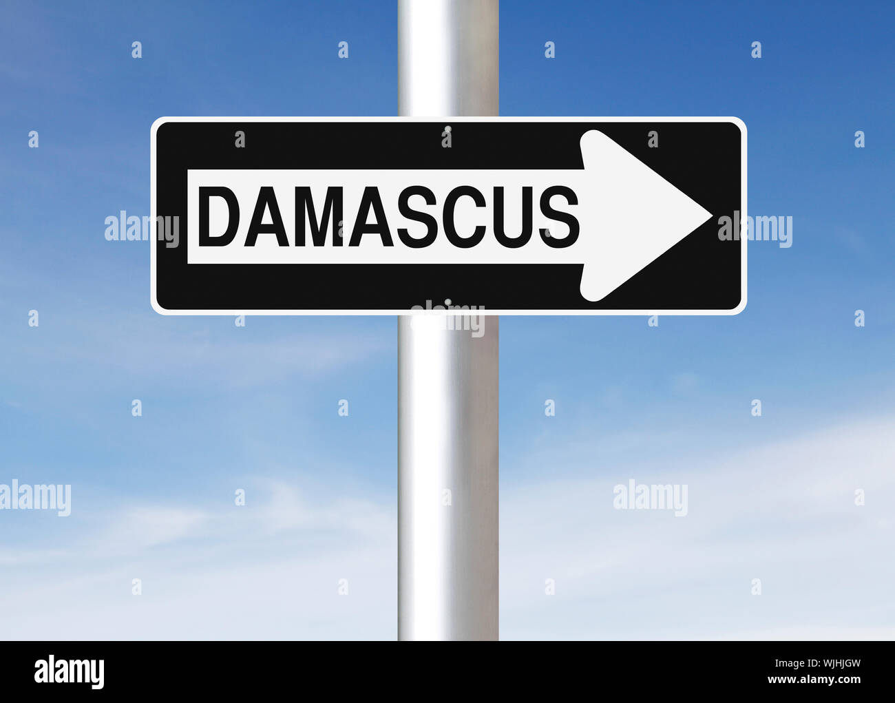 Syrian road sign hi-res stock photography and images - Alamy
