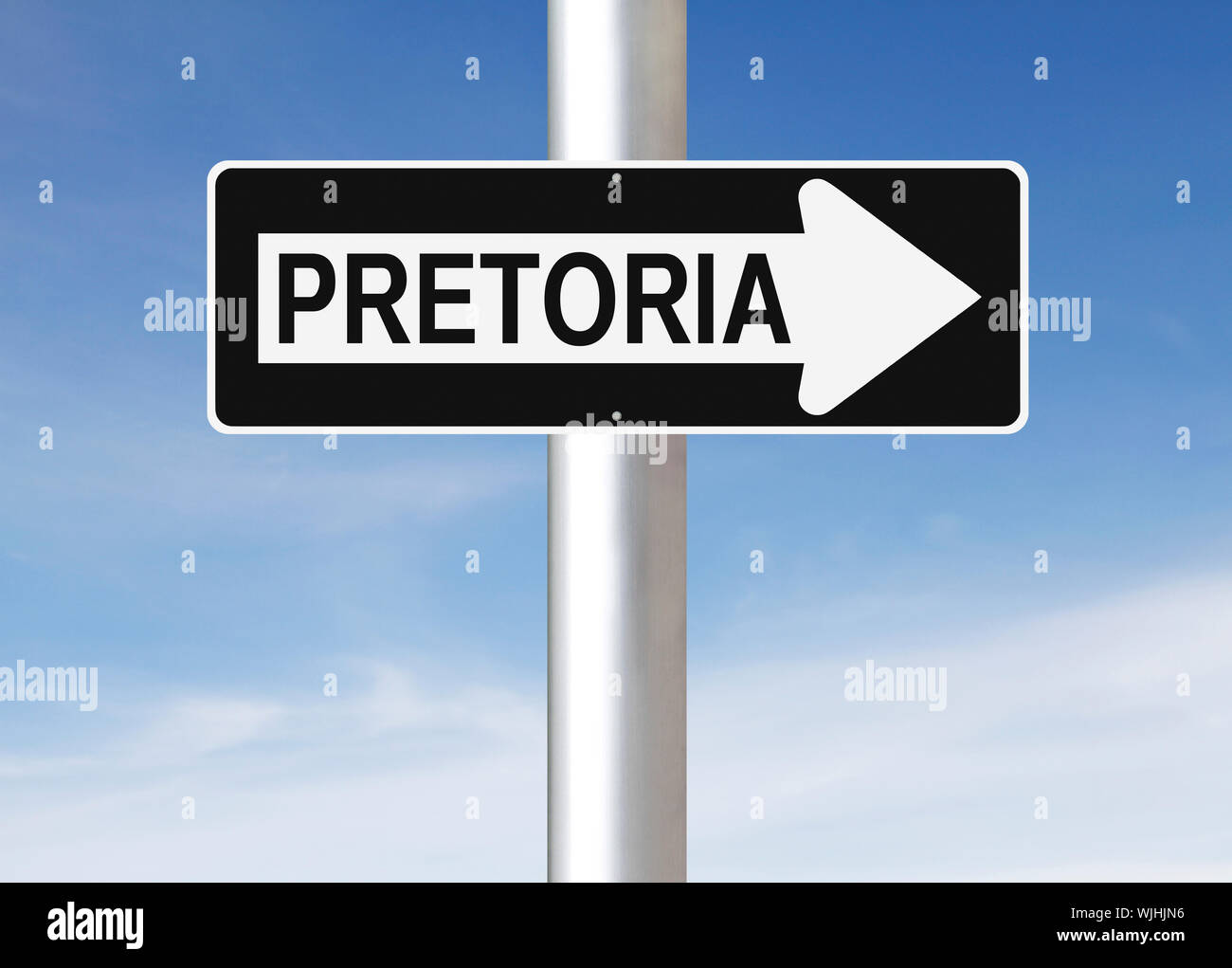 Pretoria road sign hi-res stock photography and images - Alamy