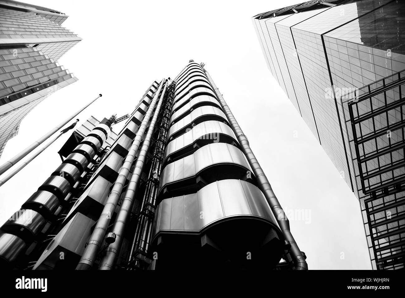 Modern office buildings from low angle view Stock Photo - Alamy