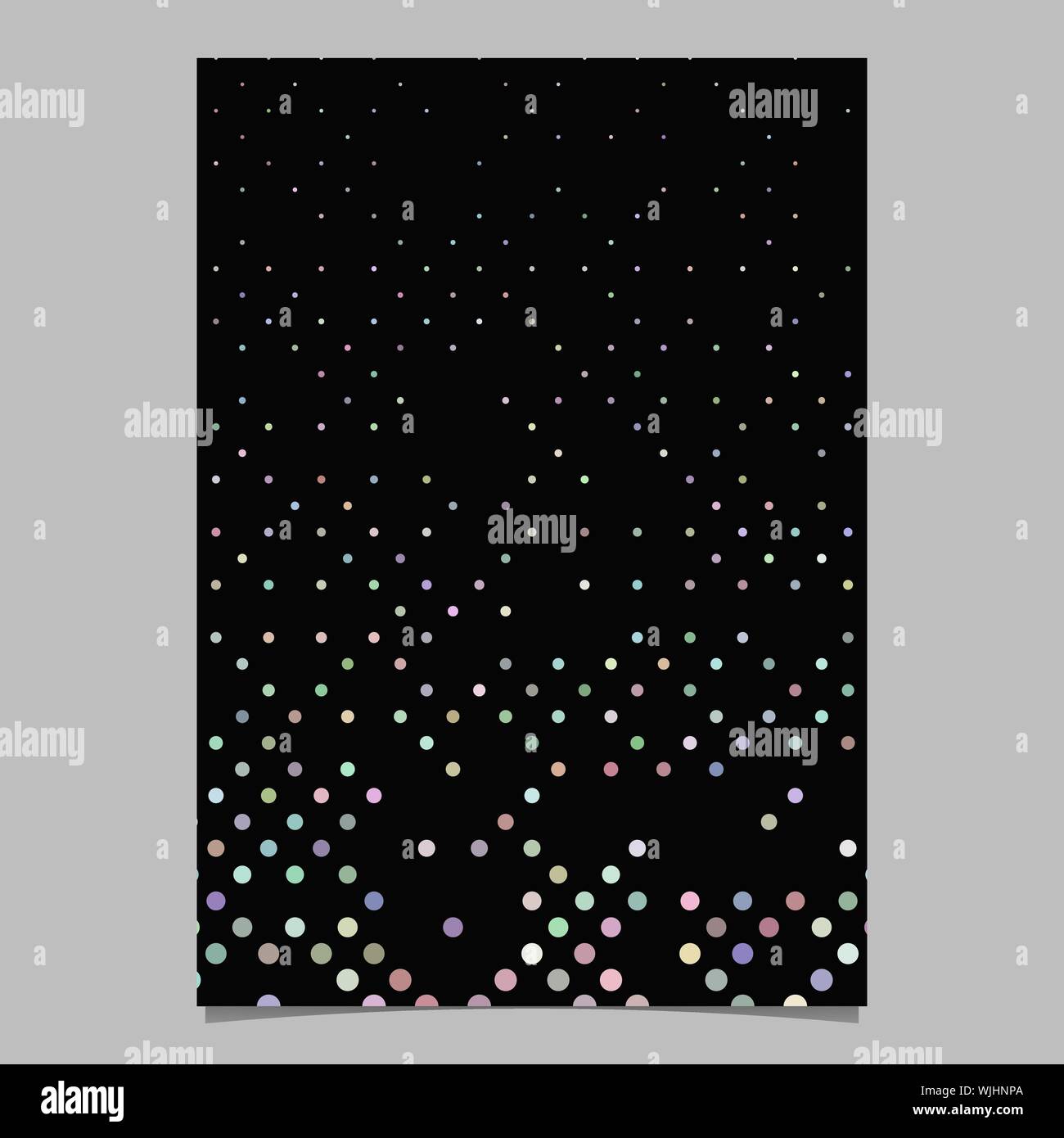 Multicolored abstract dot pattern brochure background - vector ...