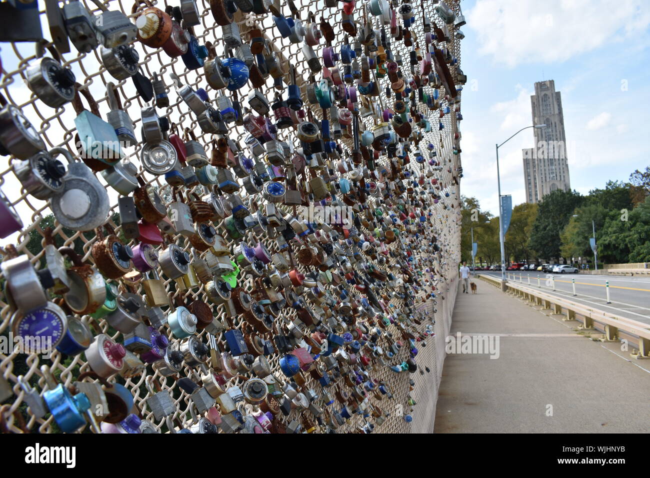 Locks on pittsburgh bridge hi-res stock photography and images - Alamy