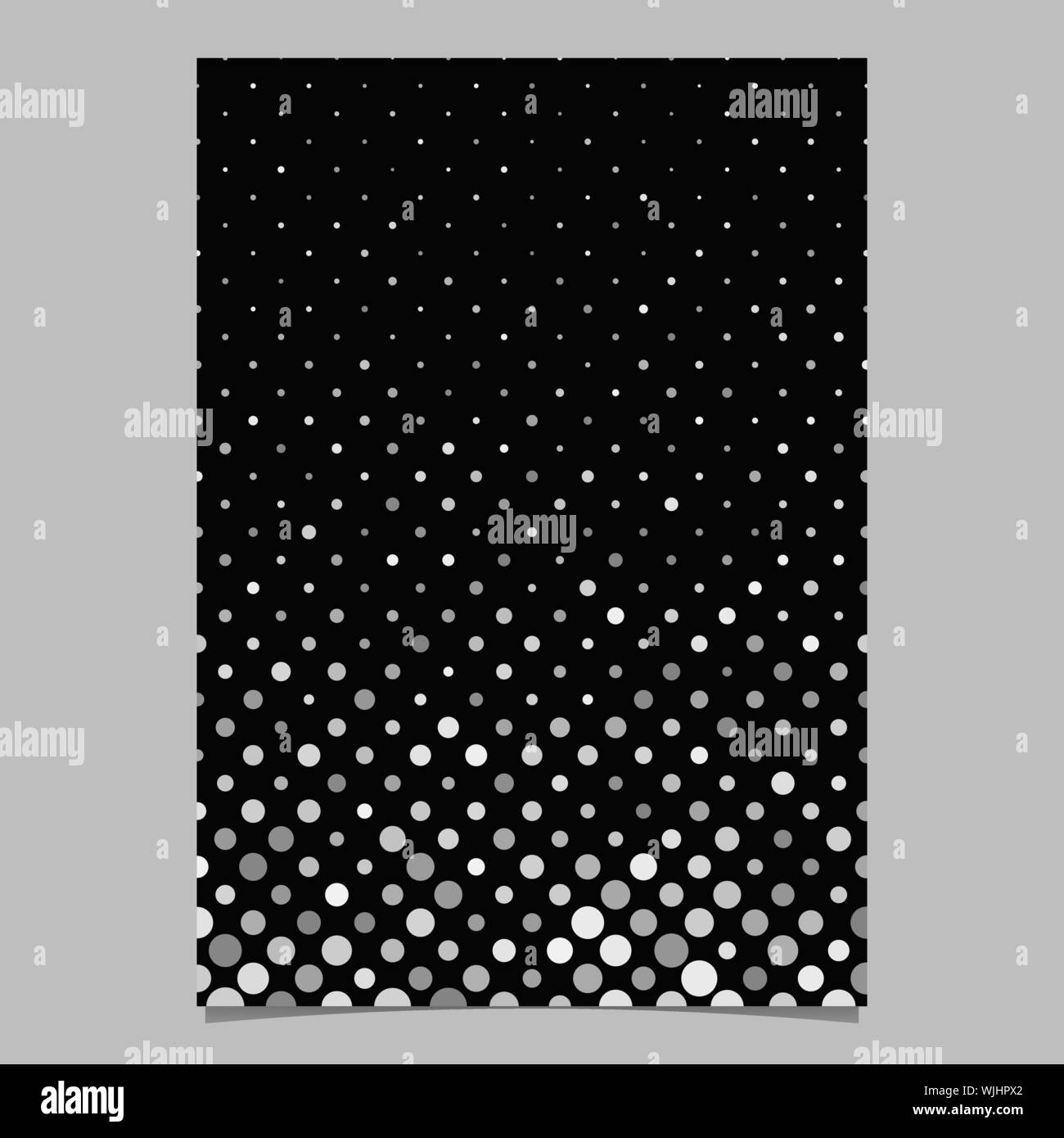 Color dot pattern brochure template - vector document background graphic from circles Stock ...