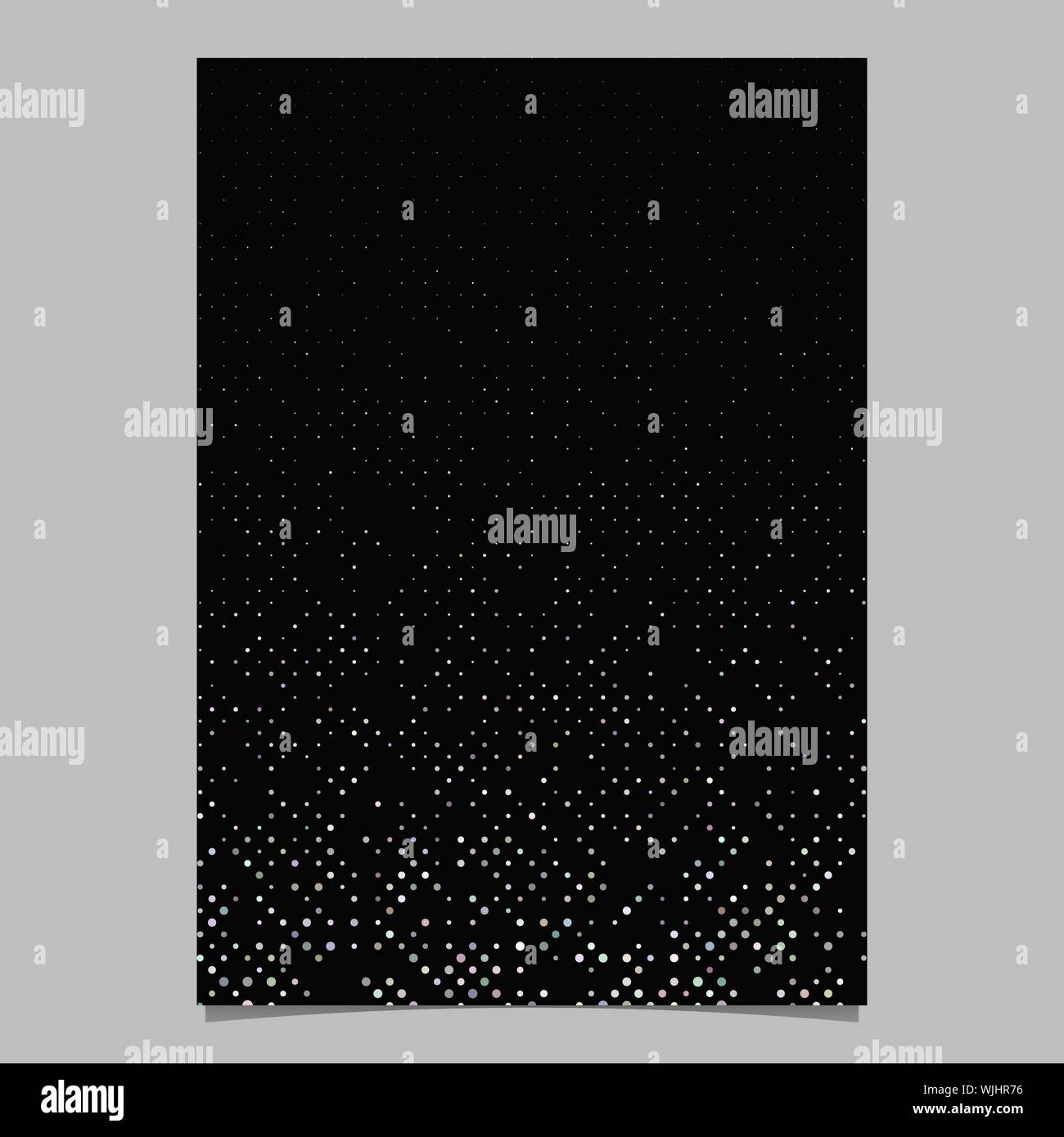 Repeating Circle Pattern Flyer Template Background Vector Graphic