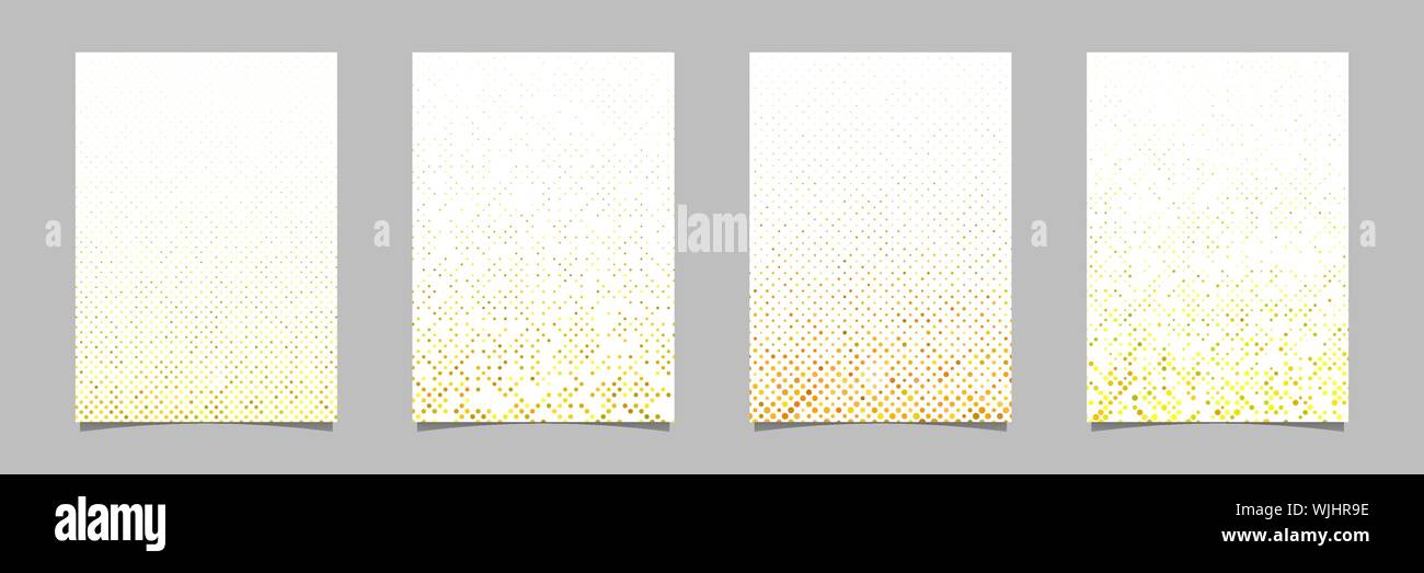 Abstract geometric dot pattern background page template set - vector designs Stock Vector Image ...