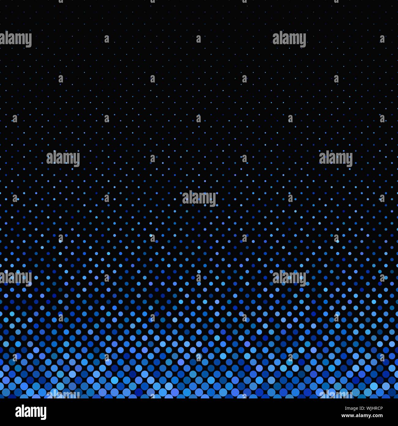 Blue abstract dot pattern - vector winter background graphic from dots ...