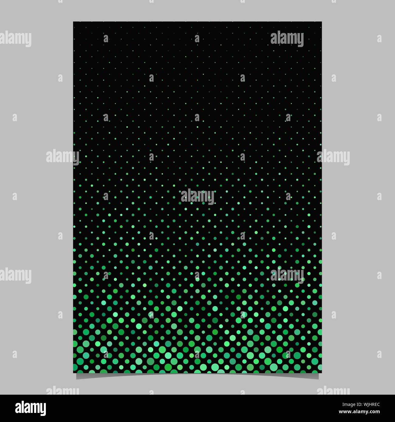 Green Abstract Dot Pattern Brochure Background Vector Stationery Template Design Stock Vector