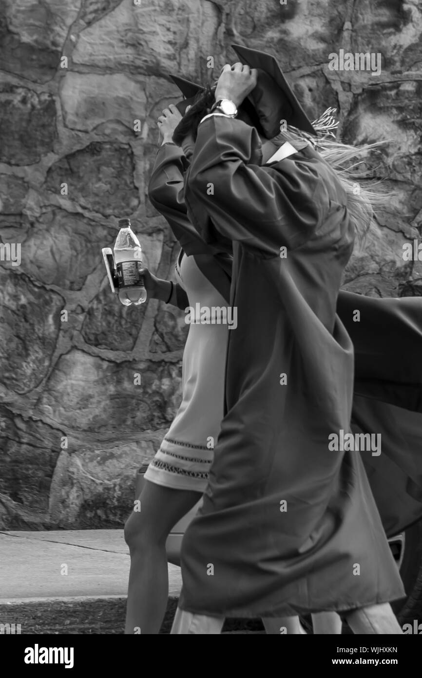 Young graduation Black and White Stock Photos & Images - Alamy