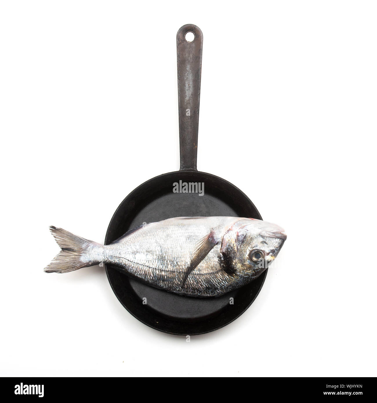 Cooking pan from above Cut Out Stock Images & Pictures - Alamy