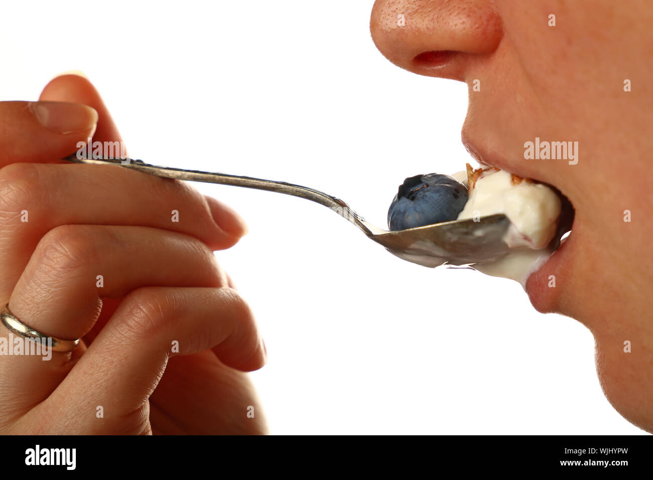 Person eating ice cream hi-res stock photography and images - Alamy
