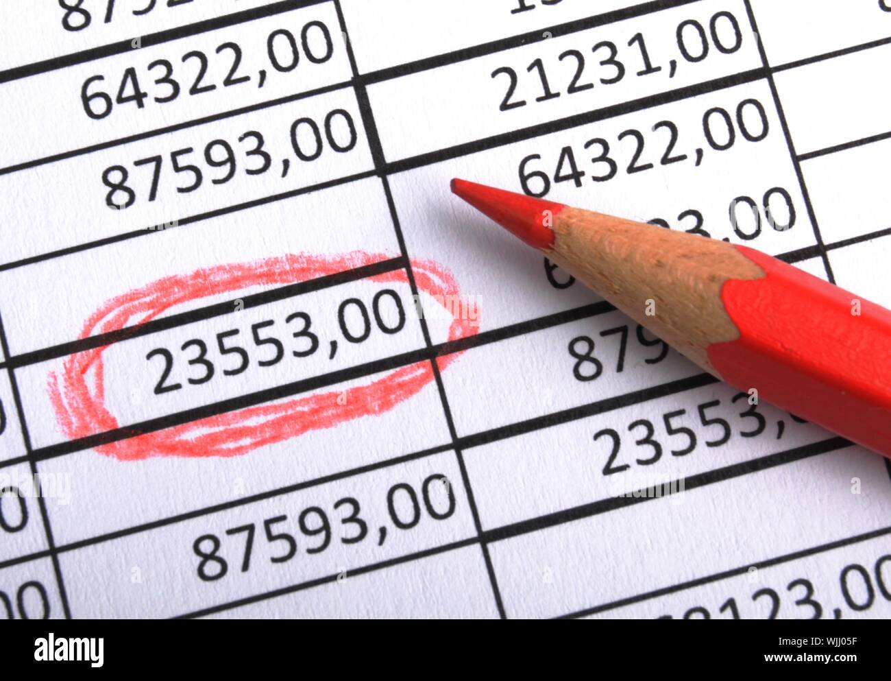 business numbers and pen showing growth accounting or financial success ...