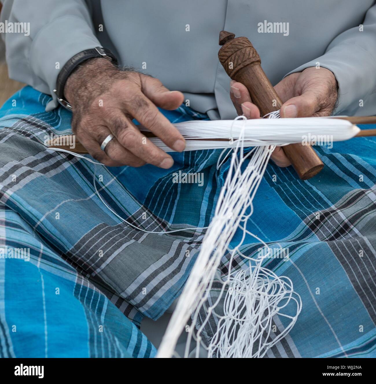 Fishing Net Weaving High Resolution Stock Photography and Images - Alamy