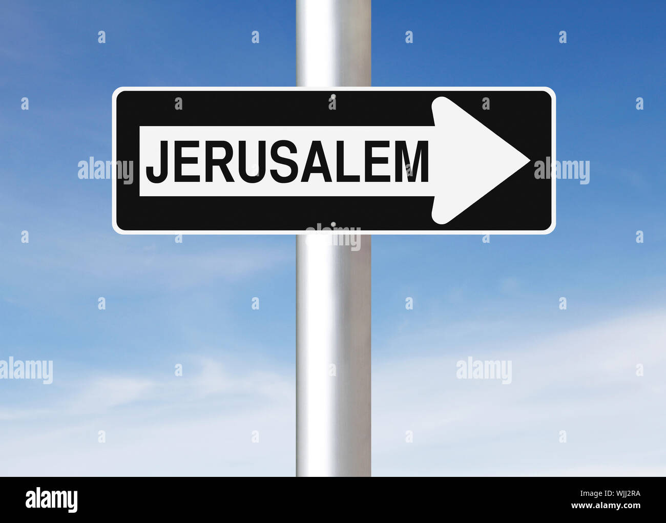 City of jerusalem sign hi-res stock photography and images - Alamy