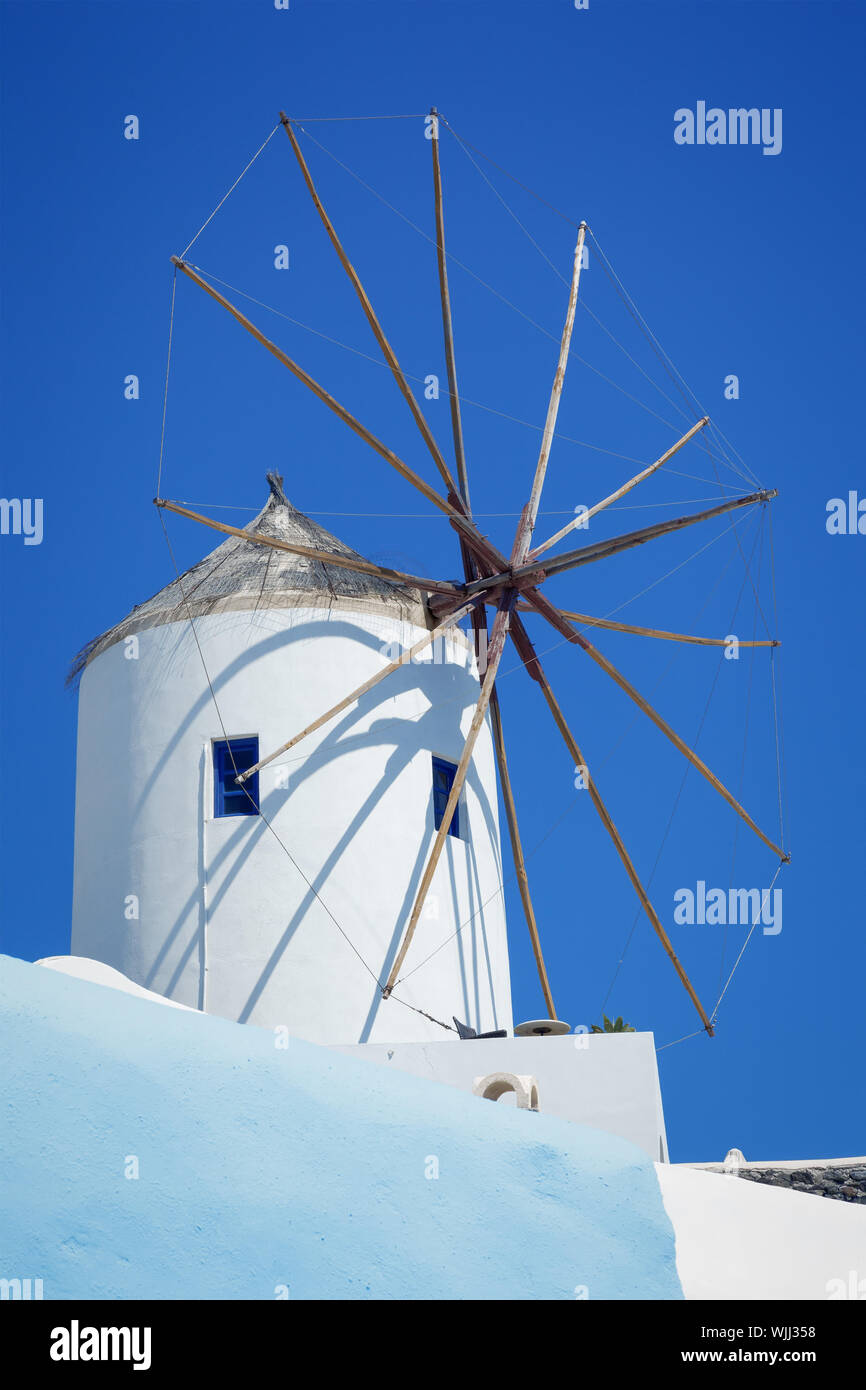 An image of a nice mill at Santorini Greece Stock Photo - Alamy