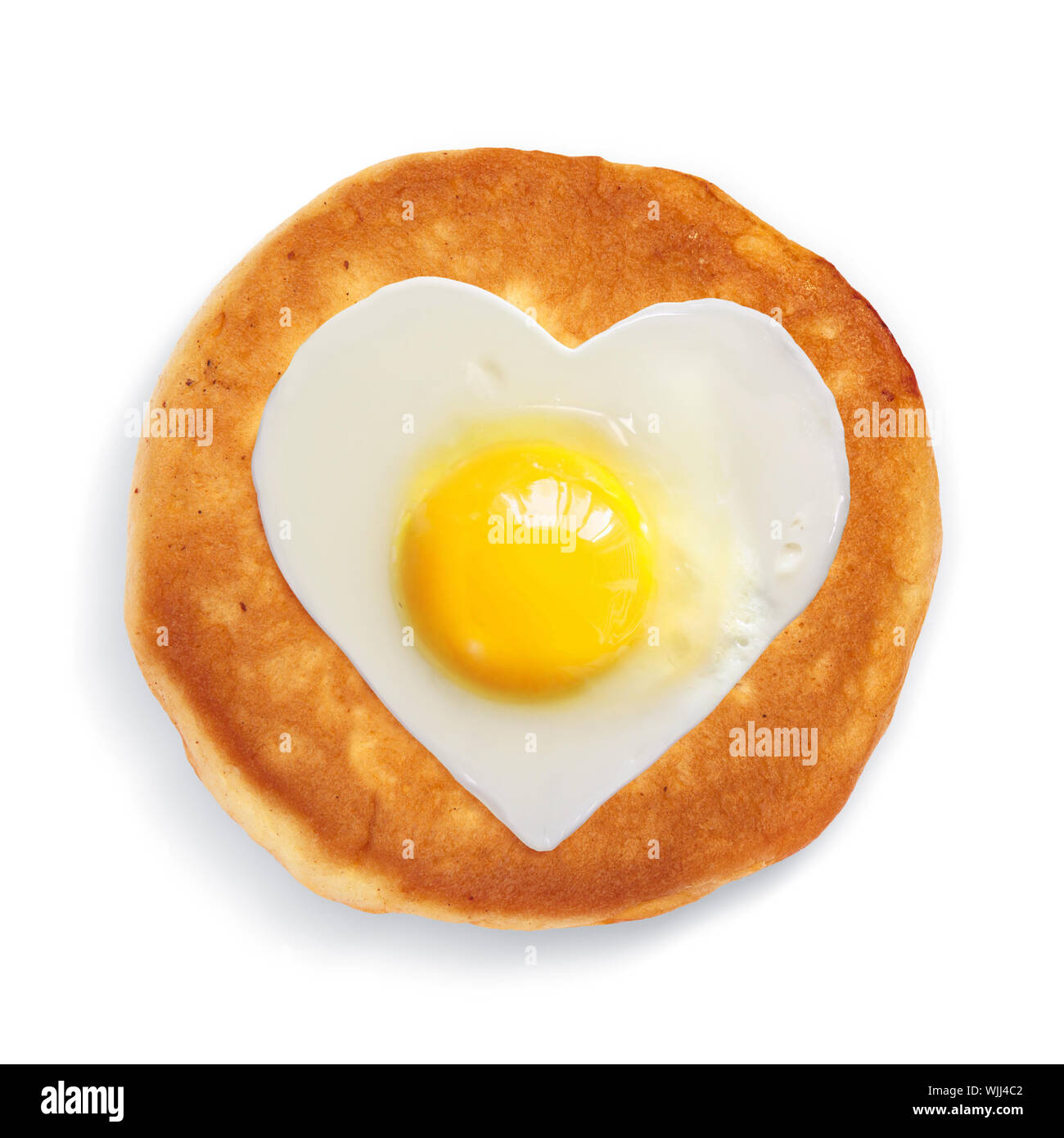 festive snack from scrambled egg taken in natural light isolated on ...
