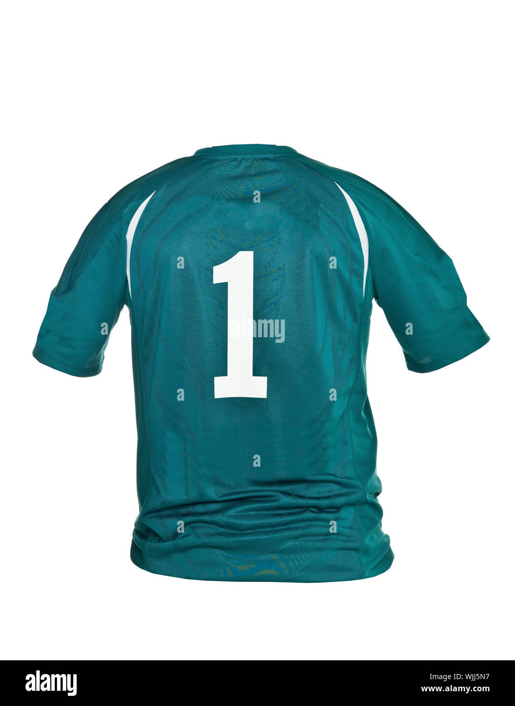 Football shirt with number one isolated on white background Stock Photo ...