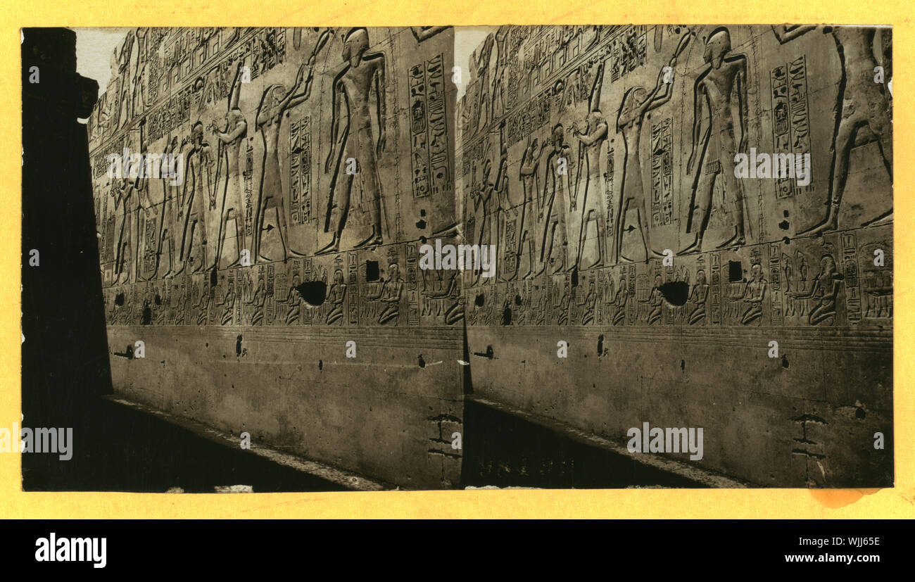 Hieroglyphics, Temple of Seti I, Egypt Stock Photo - Alamy