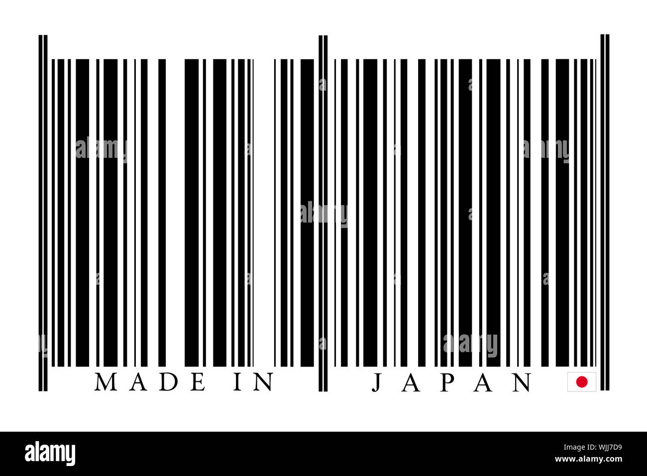Japan Barcode on white background Stock Photo - Alamy