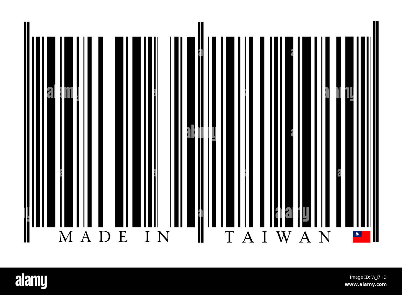 Taiwan Barcode on white background Stock Photo - Alamy