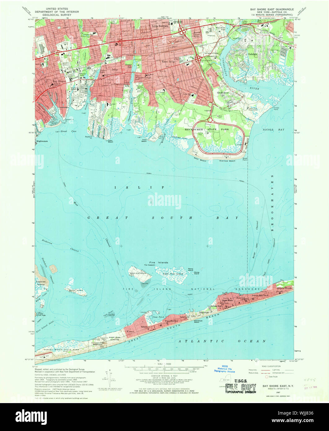 Map of bay shore new york hi-res stock photography and images - Alamy