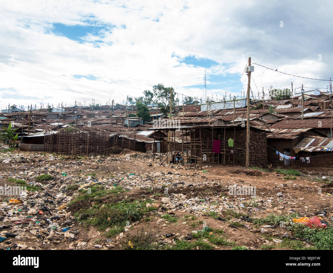 Open sewer in african slum hi-res stock photography and images - Alamy