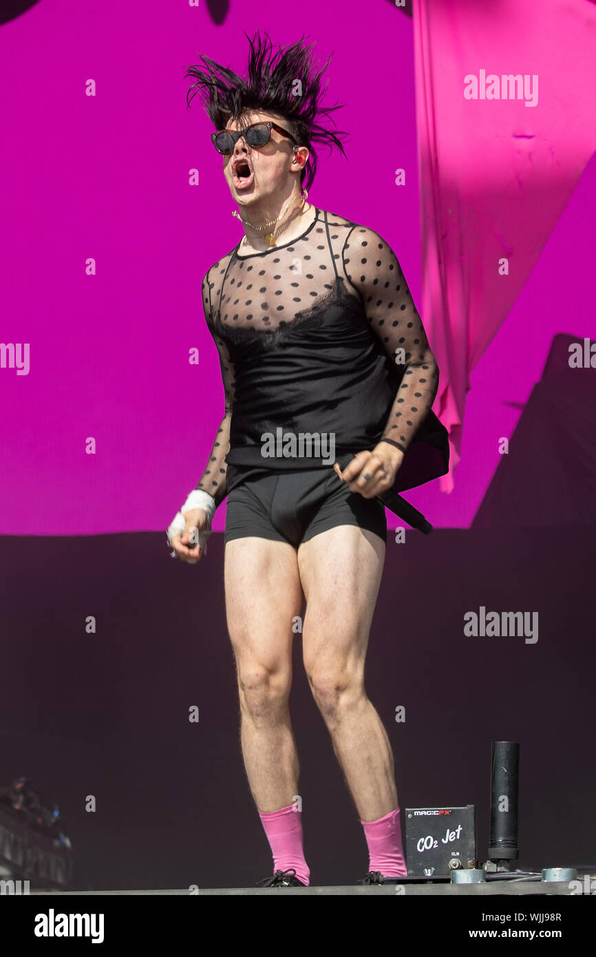 Leeds, UK. Friday 23 August 2019. Dominic Richard Harrison, known ...