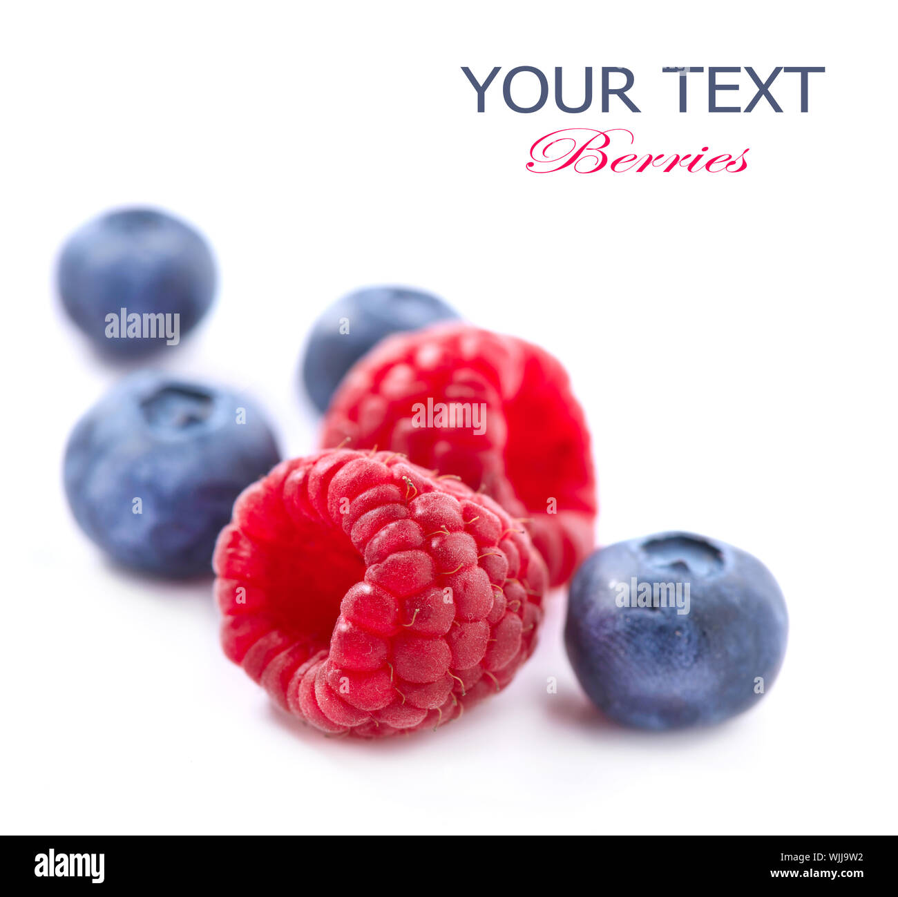 Berries isolated on White Background Stock Photo - Alamy