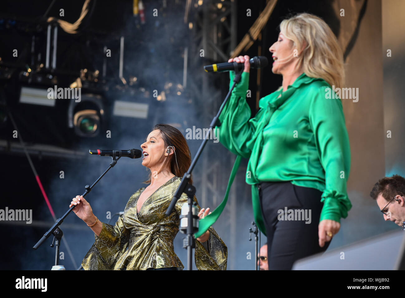 80's girl band, Banarama entertain crowds at the 2019 Manchester Pride ...