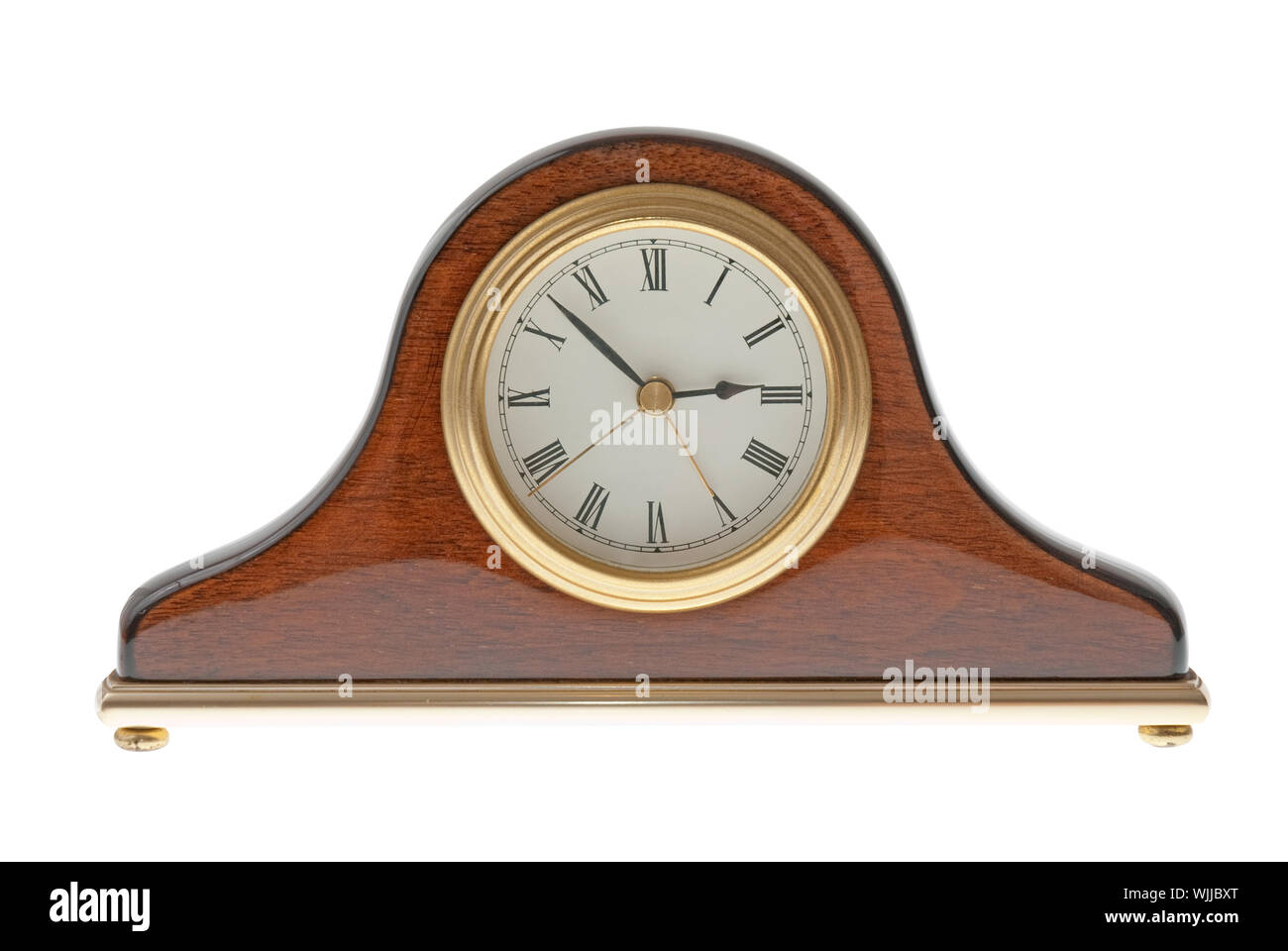 Old clock isolated on white background Stock Photo - Alamy