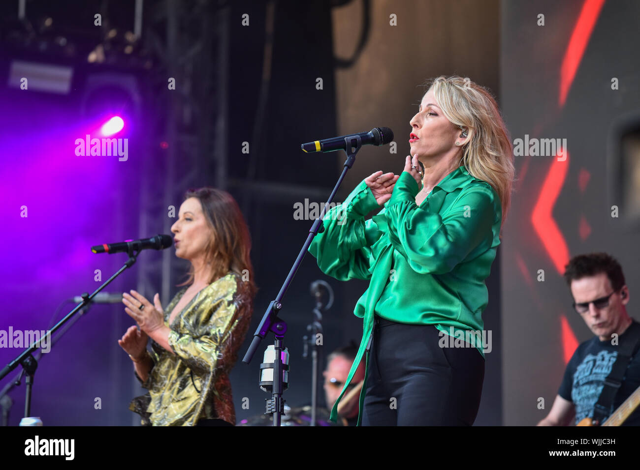 80's girl band, Banarama entertain crowds at the 2019 Manchester Pride ...
