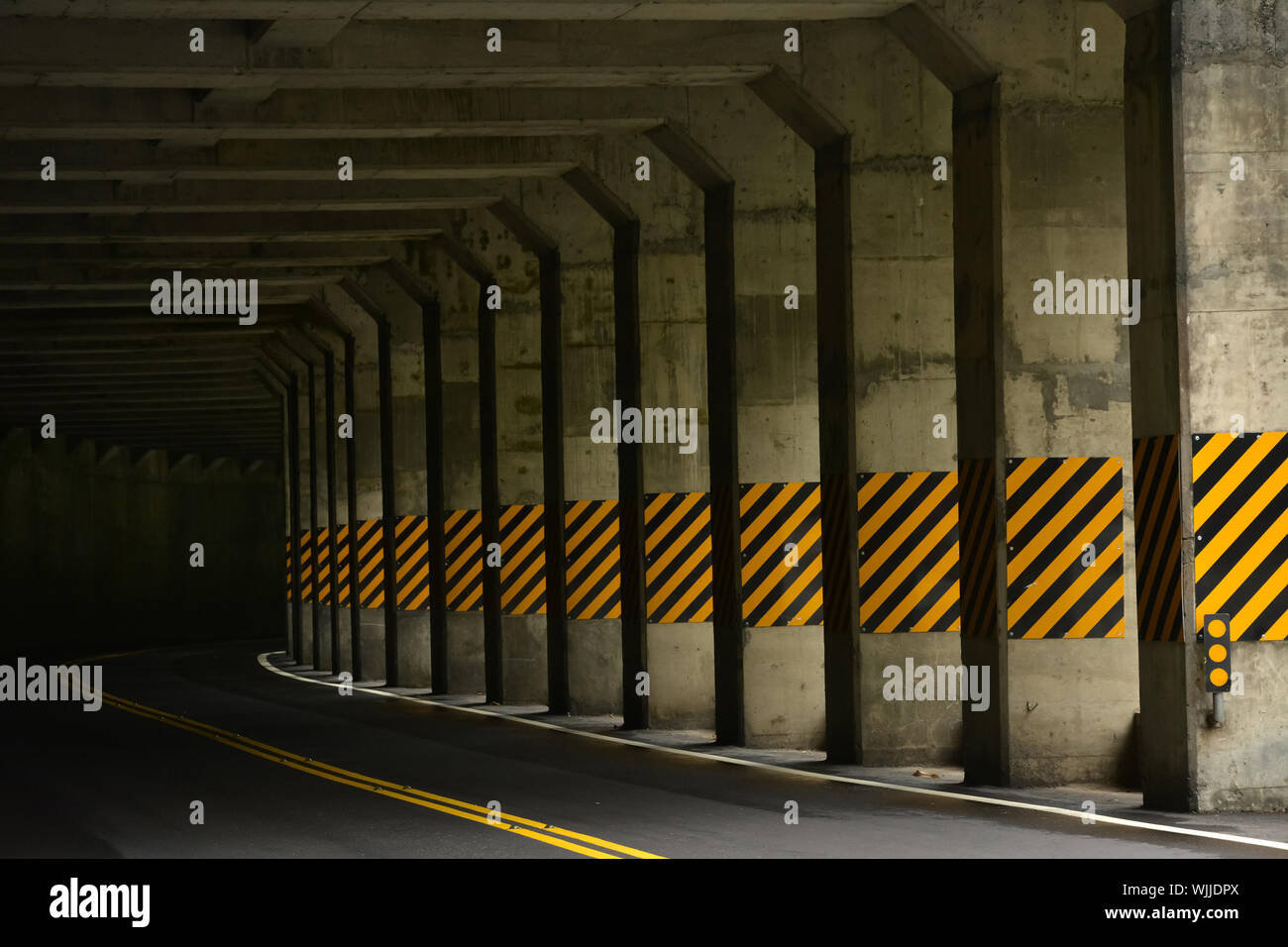 Entrance Road Tunnel Traffic Signs High Resolution Stock Photography ...