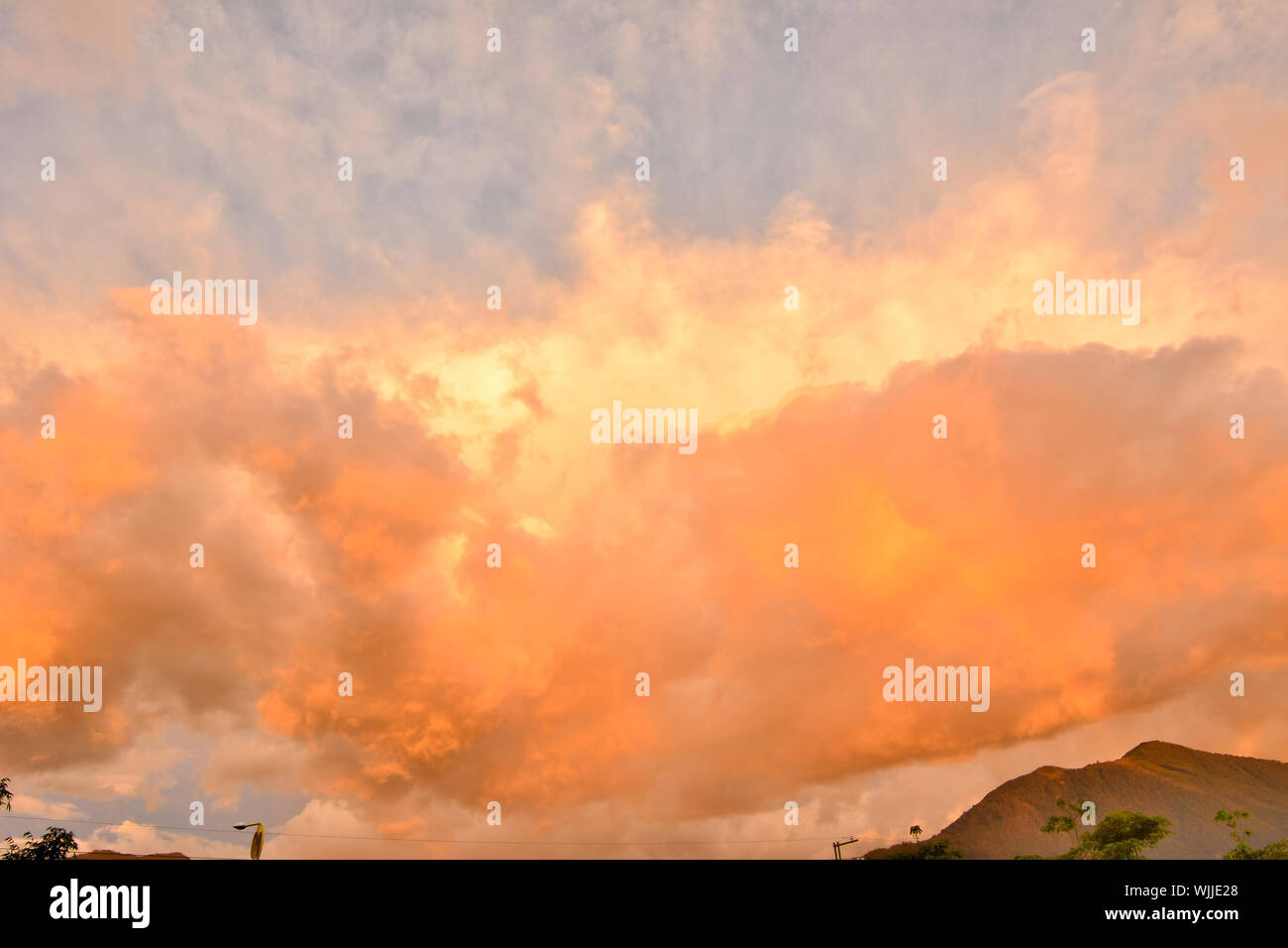 Dramatic sunset, shot at Puli, Nantou county, Taiwan, Asia Stock Photo - Alamy