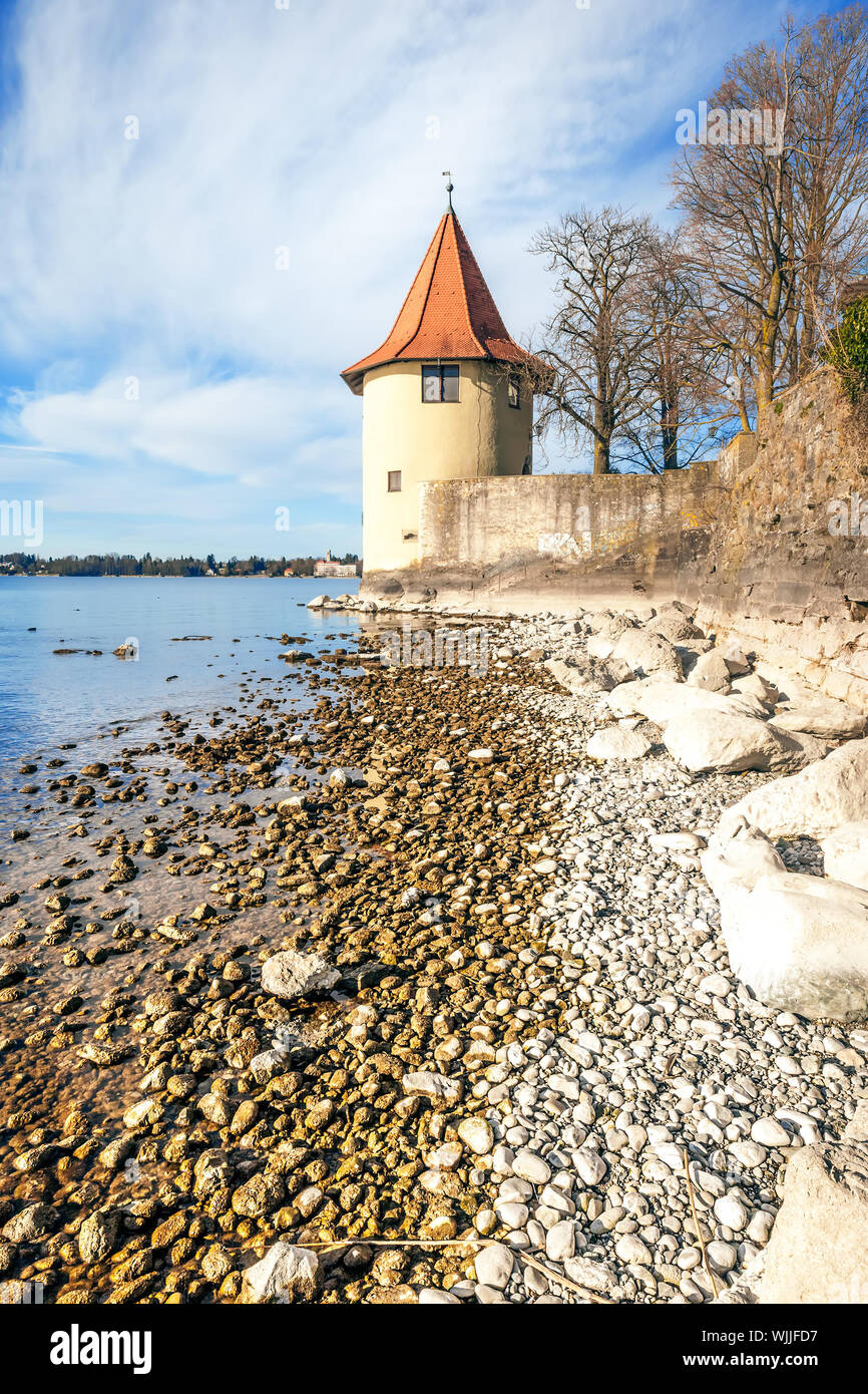An image of a tower at Lindau Germany Stock Photo - Alamy
