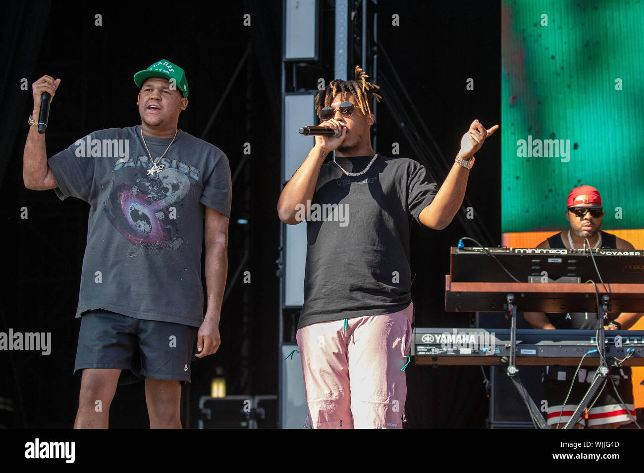 Leeds, UK. Saturday 24 August 2019. Jarad A. Higgins, better known by ...